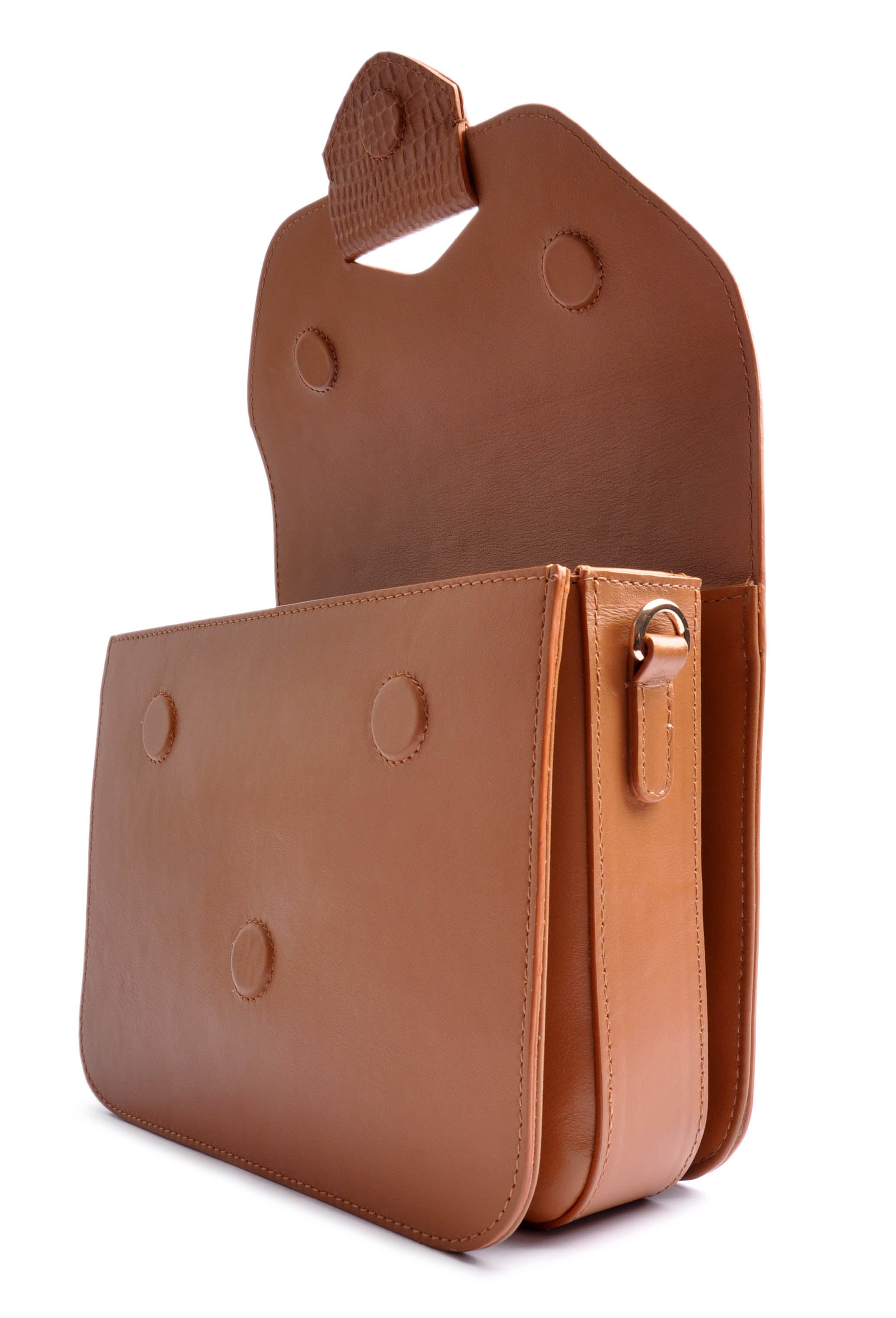 ARROW BOX . SHOULDERBAG. Cognac Leather . Handcrafted In Our Studio ...